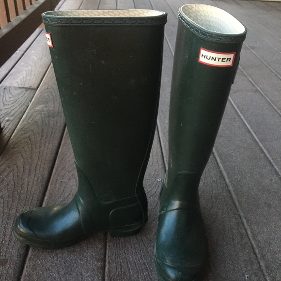 Hunter | Shoes | Green Knee High Hunter Rain Boots | Poshmark